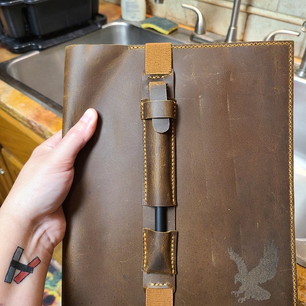 Personalized Distressed Leather Remarkable 2 Tablet Case , All Leather ...