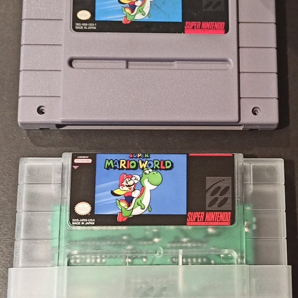 SNES Replacement Case Cartridge Shell - Transparent COLOR TOP Quality ...