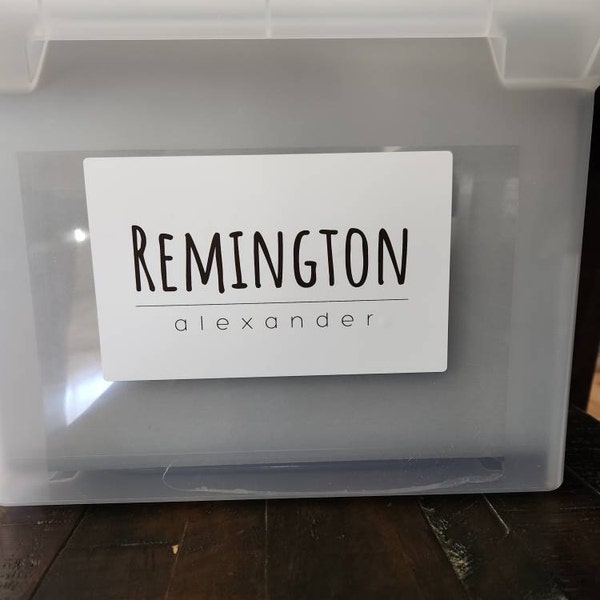 Milestone Tote Labels - Milestone Tote Name Decal and Folder Labels DIY ...