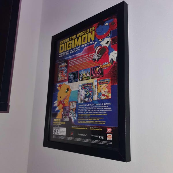 Wario World Framed Print Ad/poster Official Original Nintendo Gamecube ...