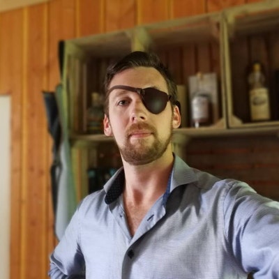 Viking Inspired Leather Eyepatch - Etsy