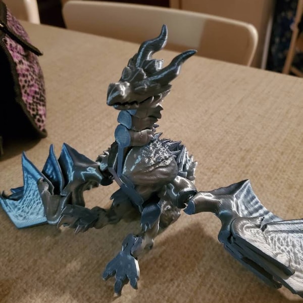 Articulated 3D Printed Gyarados Fidget Toy - Etsy