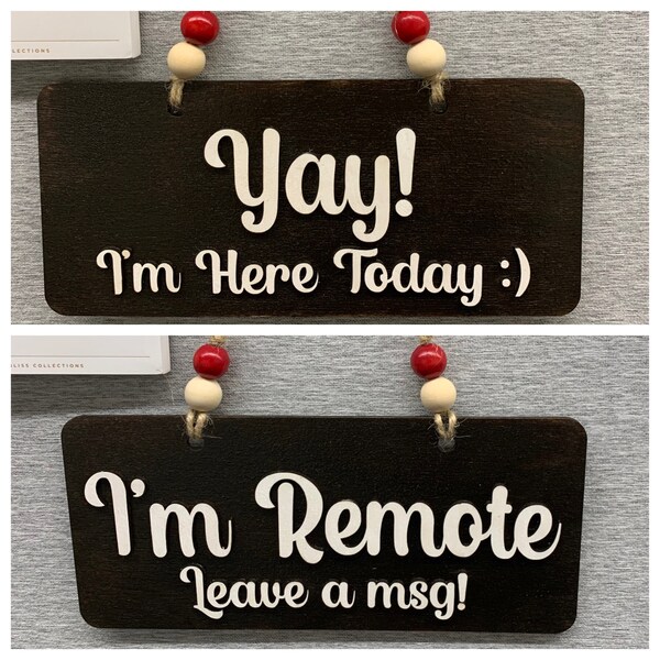Office Door Sign | Out of Office Sign | Remote Working Sign | Meeting ...