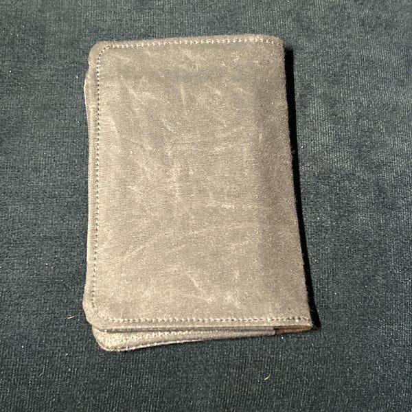 Waxed Canvas Field Notes Book Cover or Wallet - Etsy