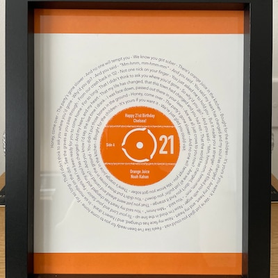 Bespoke Personalised Custom Song Lyrics Print First Dance - Etsy UK