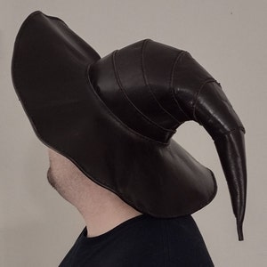 Wizard Hat Pattern Witch Hat Leather DIY Pdf Download Video Tutorial ...