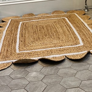 Indian Village Handwoven Jute Every Color Kilim Area Rug/dhurrie With ...