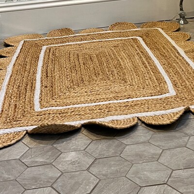 Indian Village Handwoven Jute Every Color Kilim Area Rug/dhurrie With ...