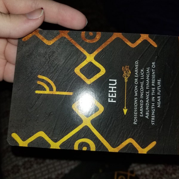 Golden Runes Oracle Norse Cards 24 Cards Oracle Oracle Deck Fortune ...