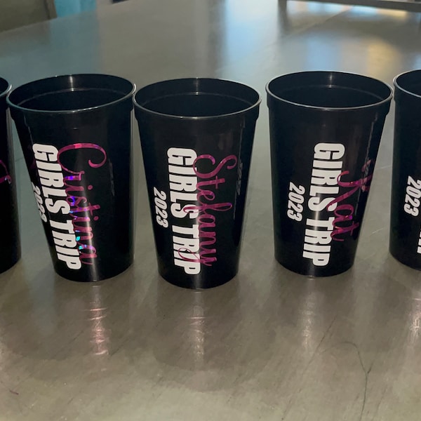 Girls Trip / Custom Name / Girls Trip Gifts / Girls Trip Cups / 22oz ...