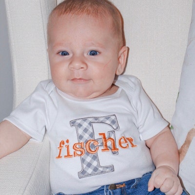 Newborn Baby Boy Clothes Personalized Bodysuit Boy Personalized Hat ...