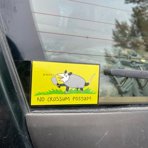 No Crossum Possum Sticker - Etsy