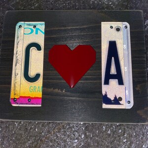 Custom Initials HEART License Plate Sign Unique Anniversary - Etsy