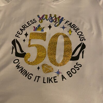 50 Birthday Svg, 50th Birthday Svg for Women, 50th Svg, 50 and Fabulous ...