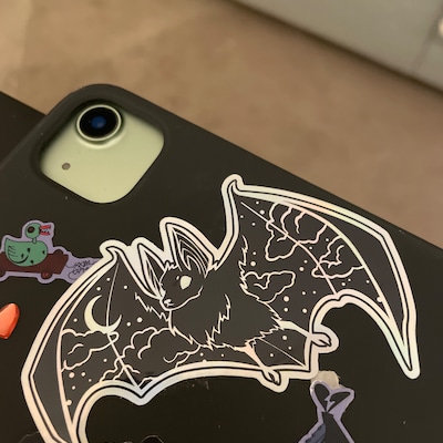Holographic Bat Sticker - Etsy