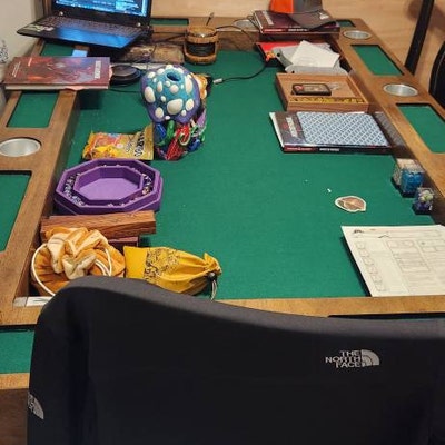 Board Game Table With Removable Topper, RPG Gaming Table, Convertible ...