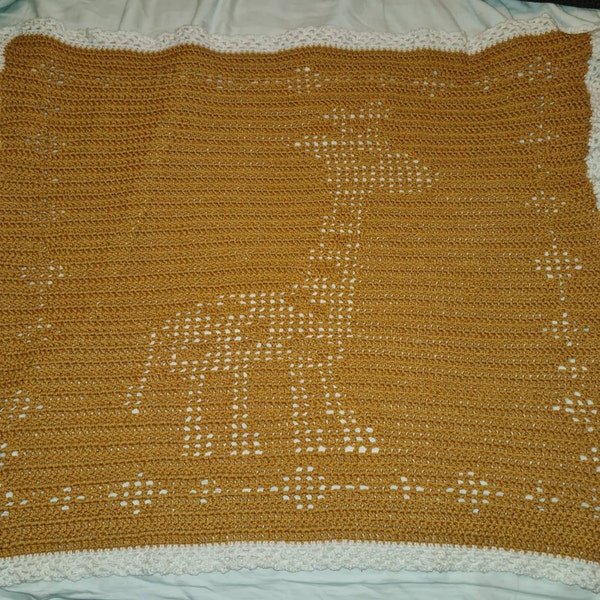 Filet Giraffe Blanket Crochet Pattern *PDF FILE ONLY* the Lavender ...