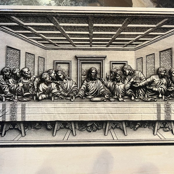Last Supper Framed - Digital Design File - Glowforge - Laser Ready ...