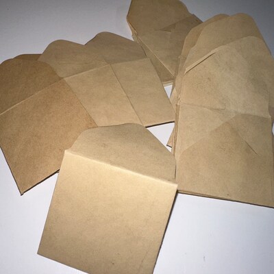 20 Tiny Envelopes Mini Envelopes Lunchbox Envelopes Love - Etsy
