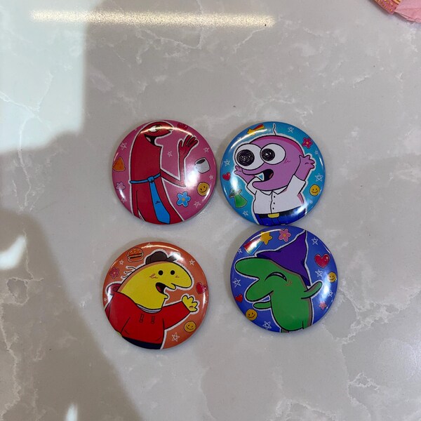 Sonic and Friends Cute Homemade 1.5" (37mm) Badges and Buttons (tails ...