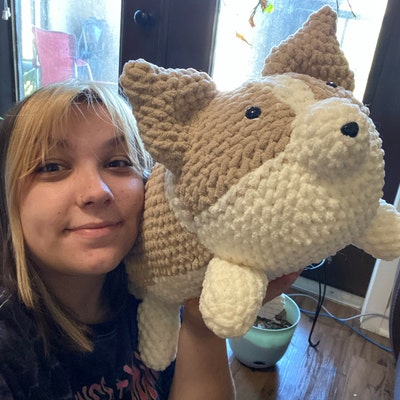 Corgi Sploot Plushie Pattern - Etsy