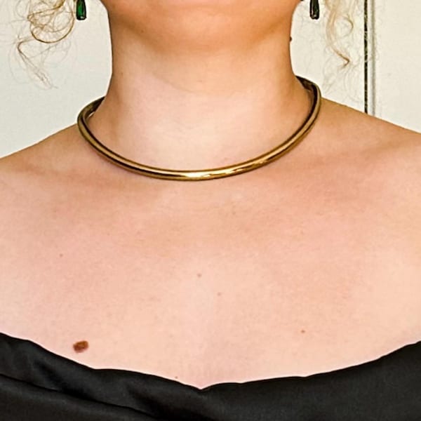 6mm Curved Matte Black Stainless Steel Locking Eternity BDSM Collar ...