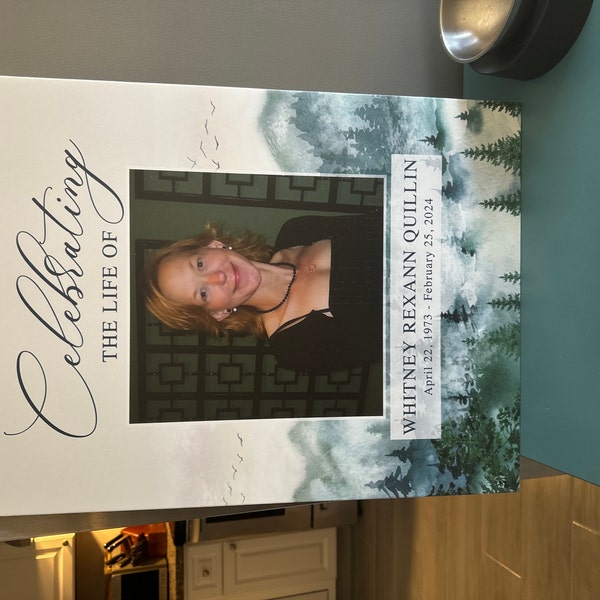 Fishing Themed Funeral Program Template - Order of Service | Memorial ...