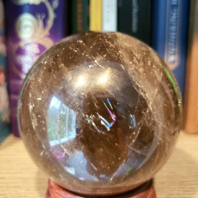 Natural Feather Fluorite Sphere , Snowflake Quartz Crystal Fluorite ...