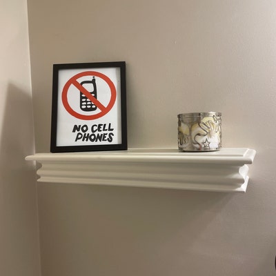 No Cell Phones Print, No Cell Phones Poster, No Cell Phones Wall Sign ...
