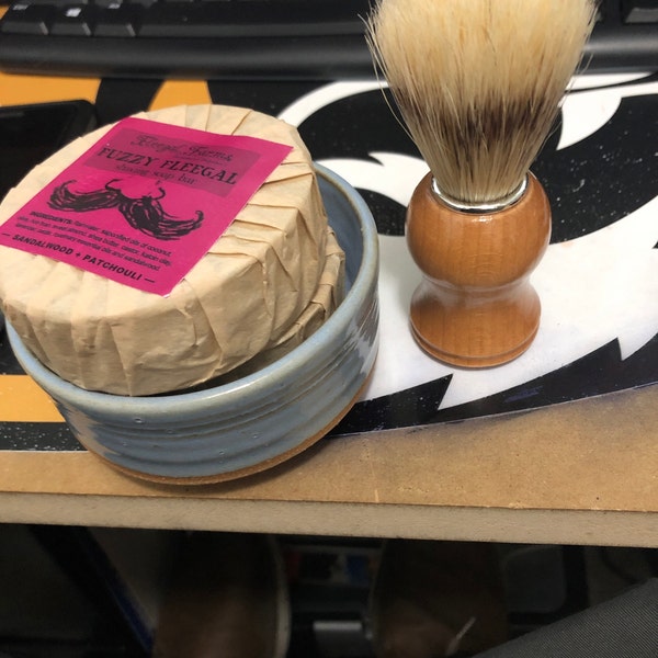 Fuzzy Fleegal Shave Soap- Eco Foam Cold Process Round Bar Made With ...