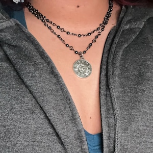 Cross Pendant Long Chain Necklace Heavy Goth Gothic Cross Pendant on ...