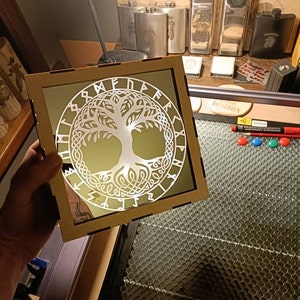Shadow Box With Spacers, Cnc or Laser Cut Template for 3mm (1/8") Mdf ...