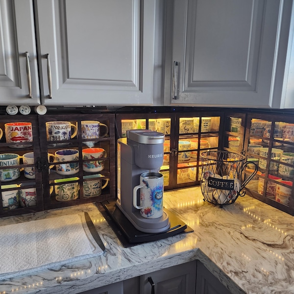 Mini Bar Shelf, Shot Glass Display Case, Shotglass Display Shelf With ...