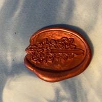 Rose and Sword Wax Seal Stamp, Rose Oval Wax Seal Stamp Kit Wax Seal ...