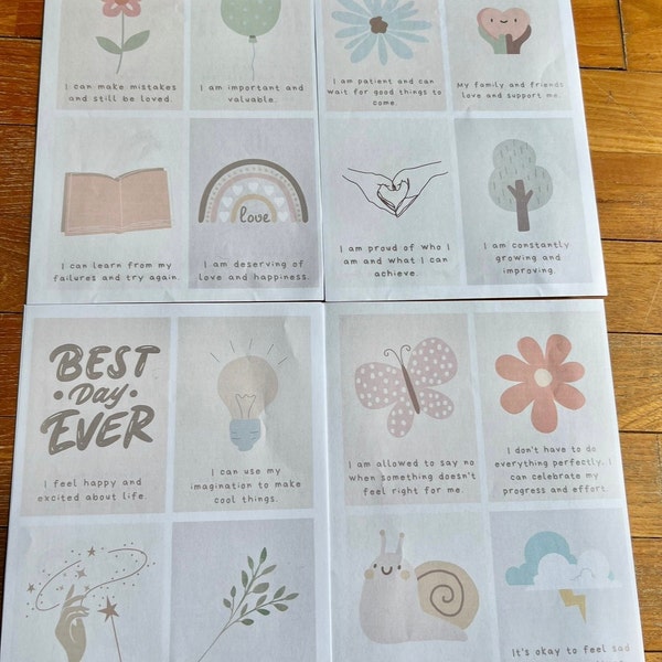 Goodnotes Stickers, Positive Affirmations, Precropped Stickers, Digital ...