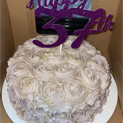 Thirty Seven Cake Topper 37 Cake Topper Thirtyseven Cake - Etsy