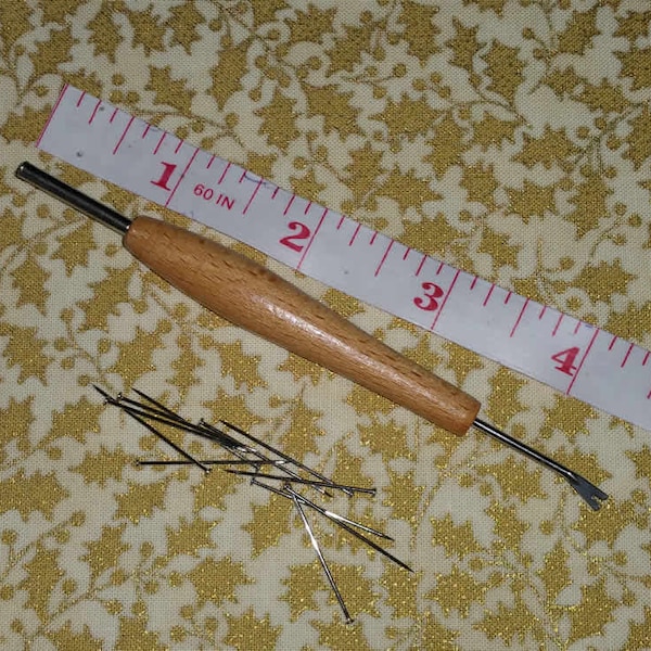 Bobbin Lace Pricker, Lifter, or Lifter Pusher, Bobbin Lace and Quilted ...