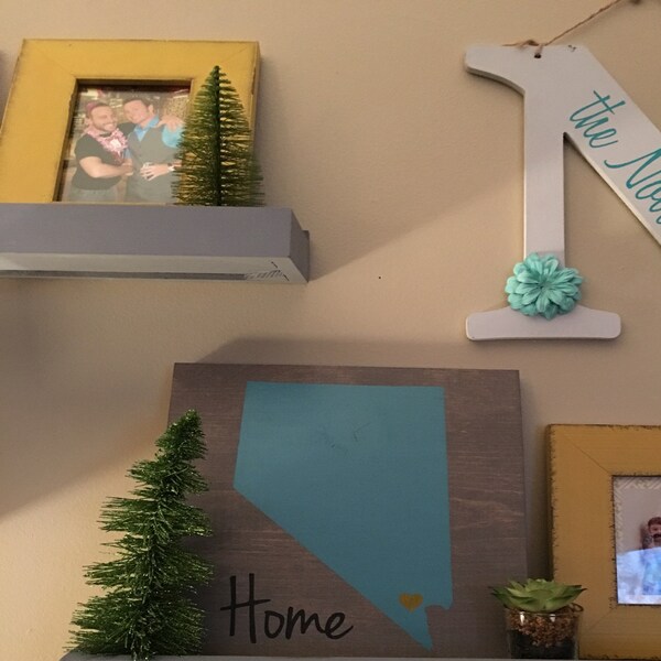 Painted | Nevada Wall Art | Nevada Home Sign | Nevada Gift | Home State ...