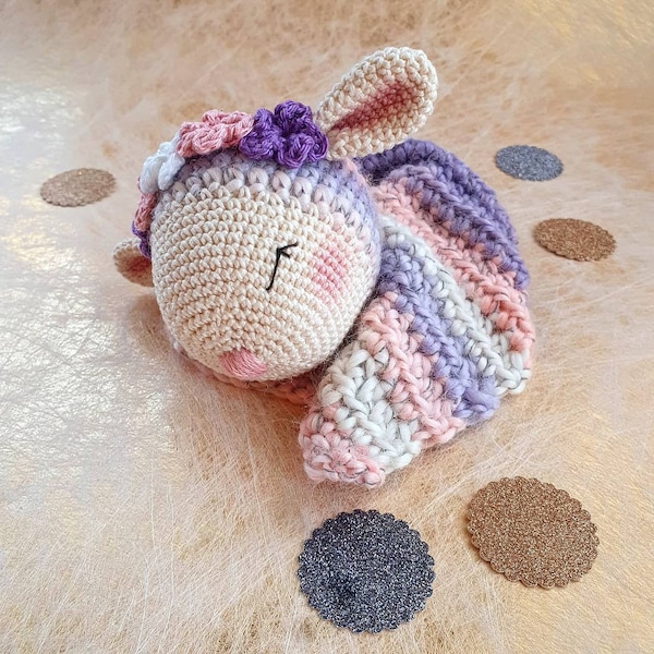 Crochet Instructions for a Comfort Blanket, Crochet Sheep, German ...