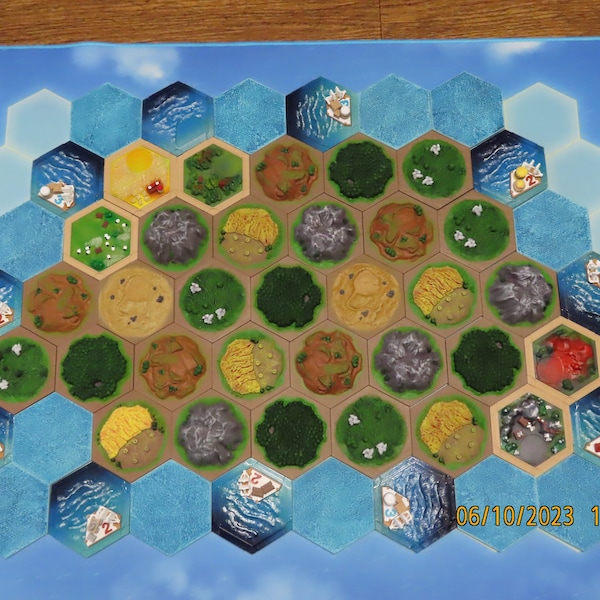 3D Printed Catan Boards for Scenario - the Rivers of Catan - Etsy