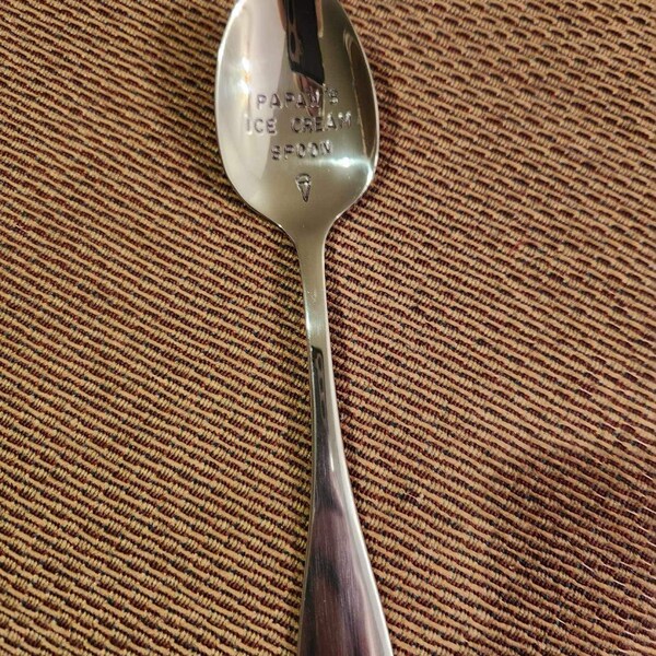 Grandpa's Ice Cream Spoon-or YOUR Name-grandpa/dad Birthday Gift-best ...