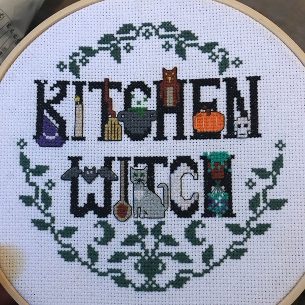 Kitchen Witch 6 Hoop Cross Stitch Pattern PDF - Etsy