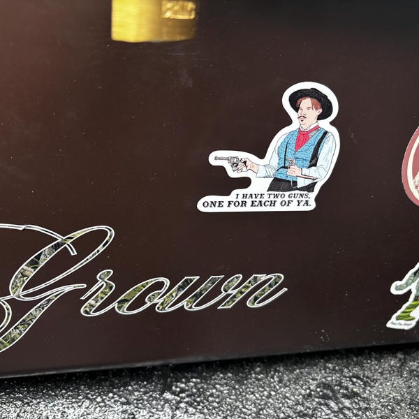 Western Movie Tombstone Doc Holiday “you May Go Now” Vinyl Sticker - Etsy
