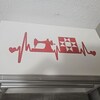 Sewing Machine Quilting Block Heartbeat Decal Sticker for Car Window ...