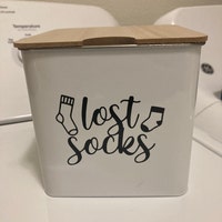 Lost Socks Sign Decal Sticker Laundry Room Decal Spare Socks Sticker ...