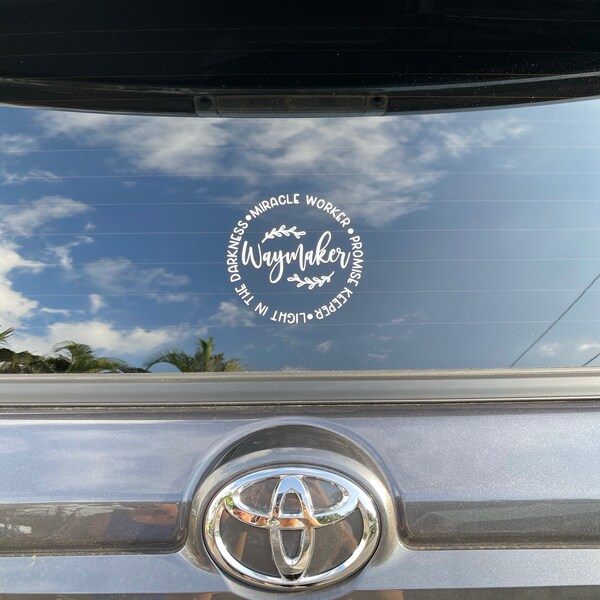 Waymaker Decal | Miracle Worker | Light in the Darkness | Promise ...