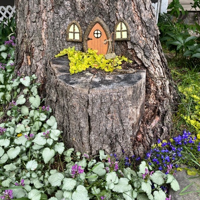 Fairy Door and Windows for Trees Glow in the Dark Outdoor Decor Fairy ...
