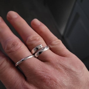 Crazy Wavy Ring, Solid Silver Zig Zag Ring, 3 Thicknesses, Thumb Ring ...