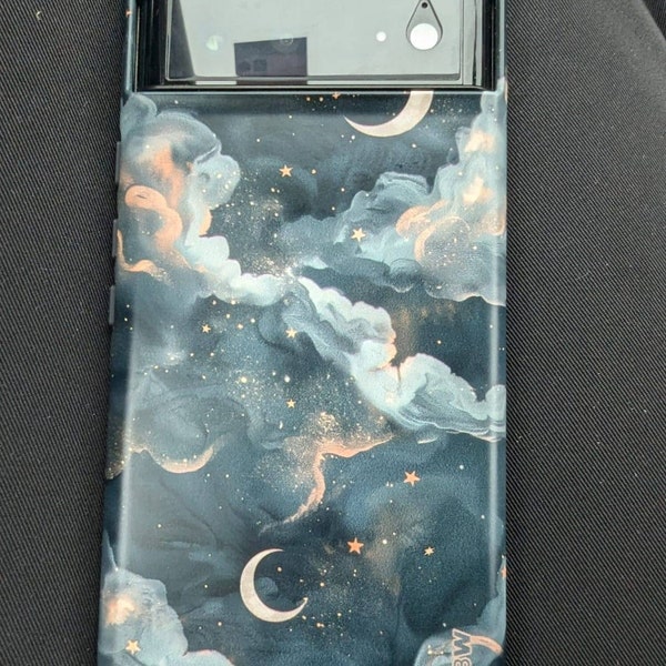 Stars and Moons Astral Surreal Celestial Phone Case for iPhone 17 16 15 ...