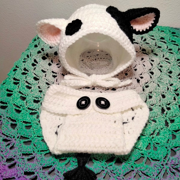 Cow Ear Bonnet Crochet Pattern PDF; Newborn - Etsy